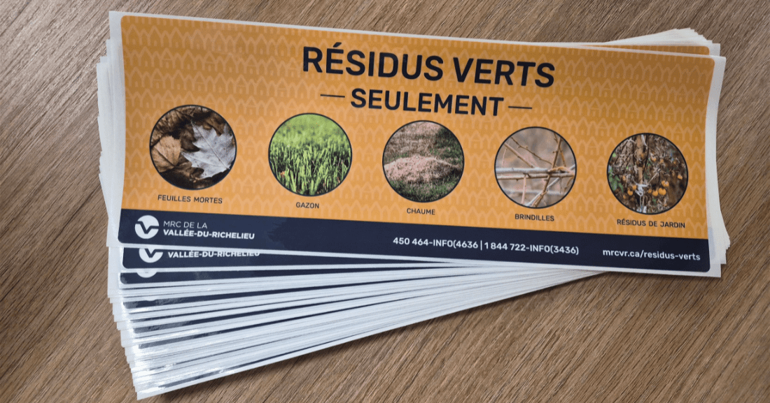 Collecte des résidus verts : nouveaux autocollants disponibles dès le 6 ...